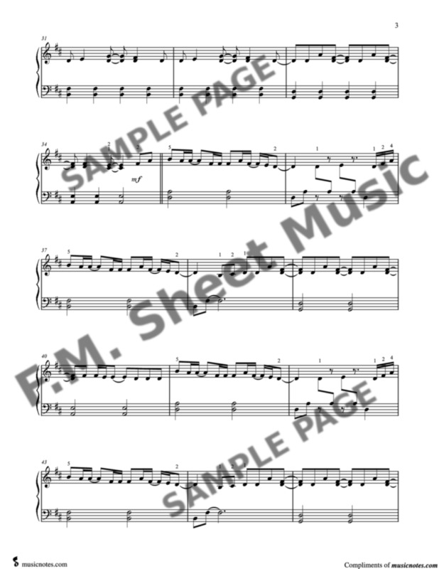 This Is Me Easy Piano By The Greatest Showman Fm Sheet Music 2768